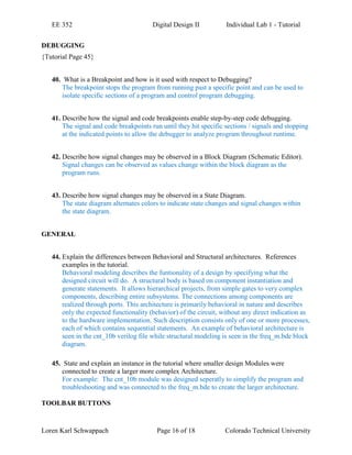 Ee 352 lab 1 (tutorial) - schwappach - 15 oct 09 | PDF