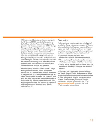 UCMDB _Predictive Change Impact Analysis circa 2009 | PDF