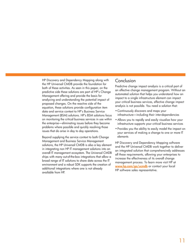 UCMDB _Predictive Change Impact Analysis circa 2009 | PDF