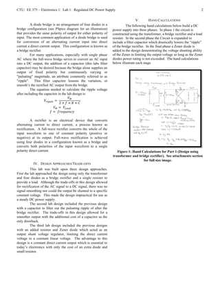 EE375 Electronics 1: lab 1 | PDF
