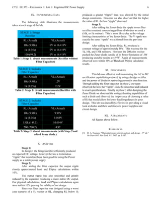 EE375 Electronics 1: lab 1 | PDF