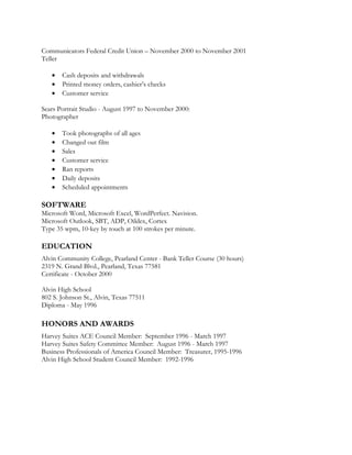Resume - Lisa | DOC