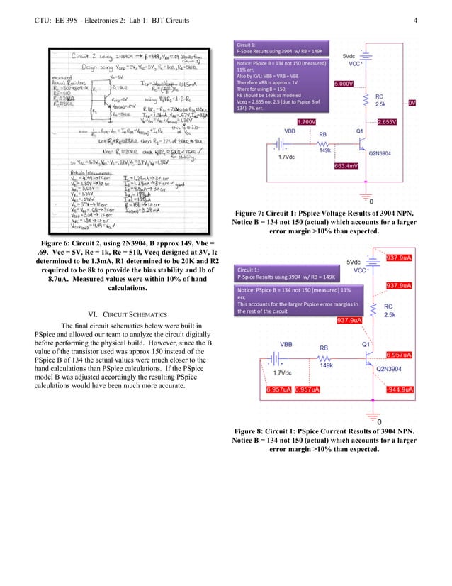 Ee395 lab 1 - bjt - loren - victor - taylor | PDF