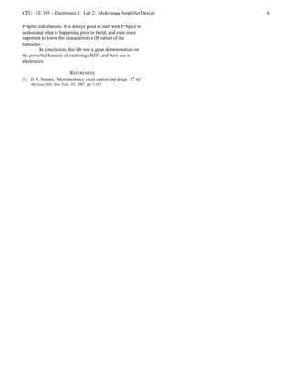 Ee395 lab 2 - loren - victor - taylor | PDF