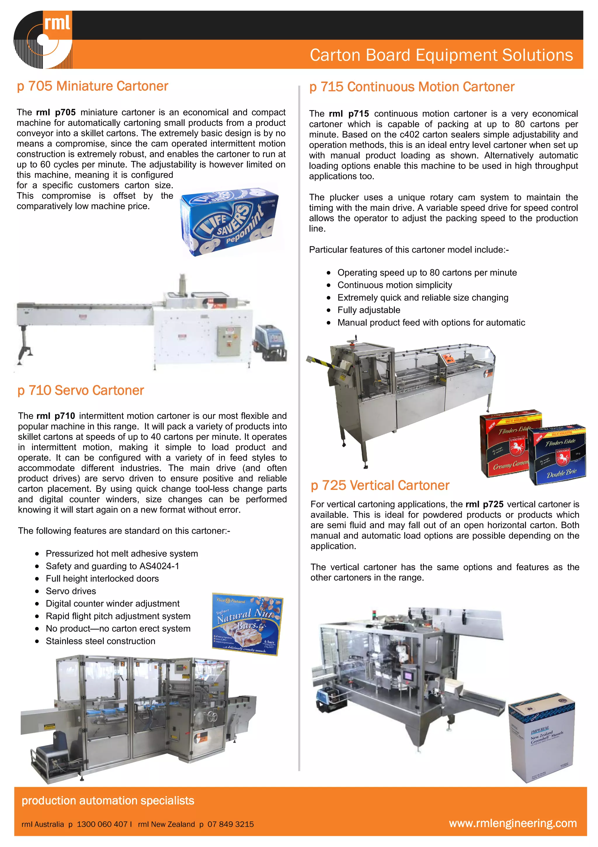 Cartoning Solutions Summary | PDF
