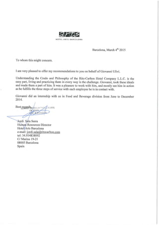 reccomendation letter | PDF