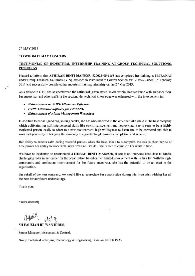 Sample Reference Letter For Intern From Employer New Sample Z sample-reference-letter-for-intern-from-employer-new-sample-z