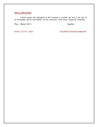 Kuldeep Gahelod CTC - updated 13 july(1) | PDF
