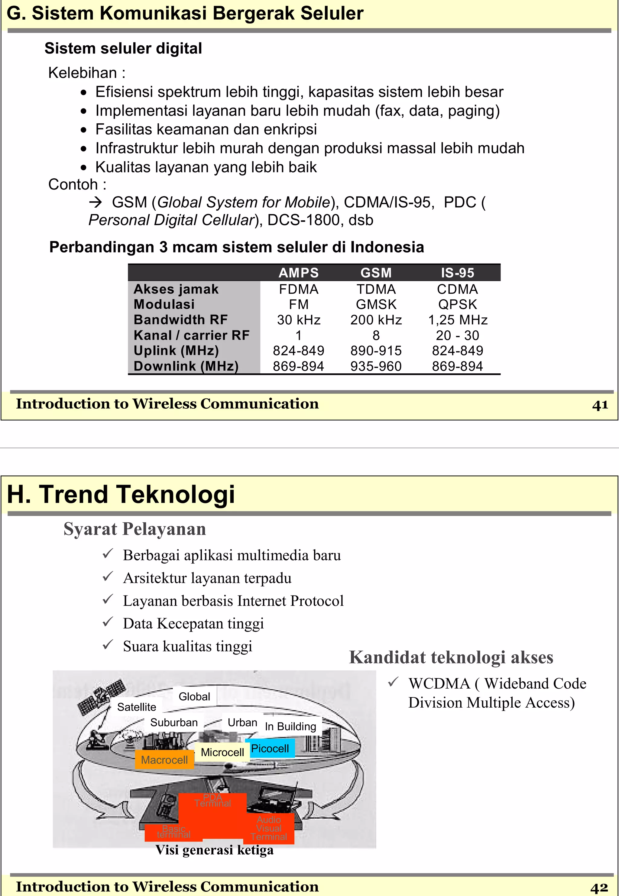 Sistem Komunikasi Bergerak | PDF