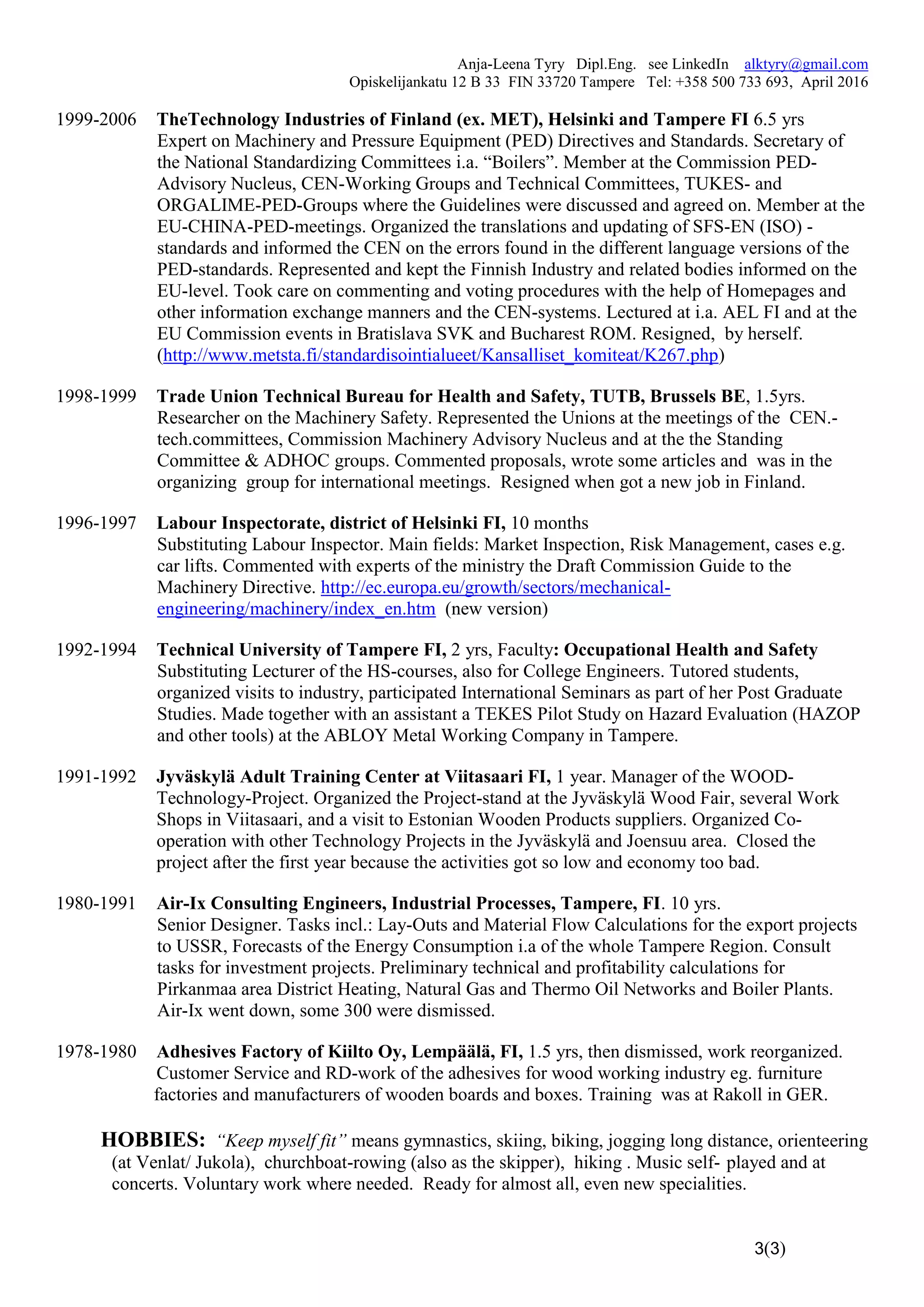 Tyry CV 2016 normal | PDF