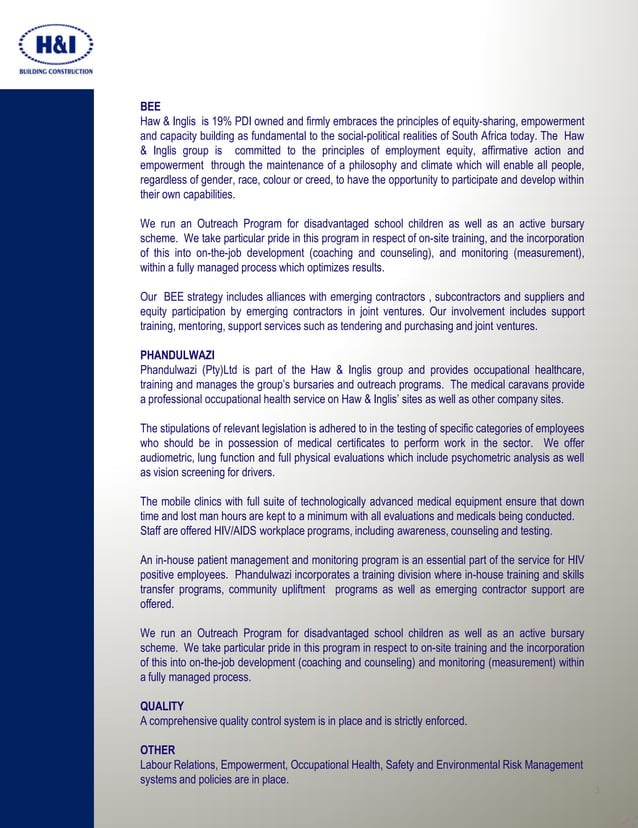 HI PROJECTS | PDF | Construction Industry | Industries