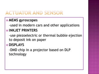 INTRODUCTION - MEMS | PPT