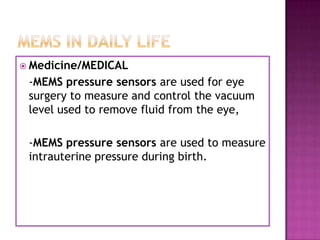 INTRODUCTION - MEMS | PPT