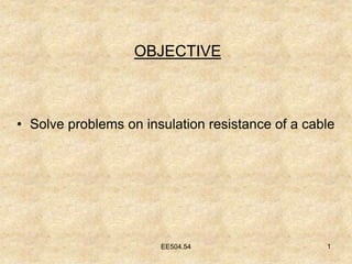 Insulation resistance numerical | PPT