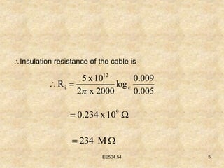 Insulation resistance numerical | PPT
