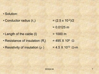 Insulation resistance numerical | PPT