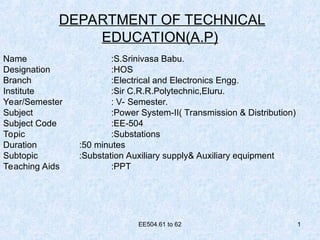 HIGH VOLTAGE TRANSMISSION AND DISTRIBUTION | PPT