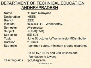 Line structures transmission and distribution 2 | PPT