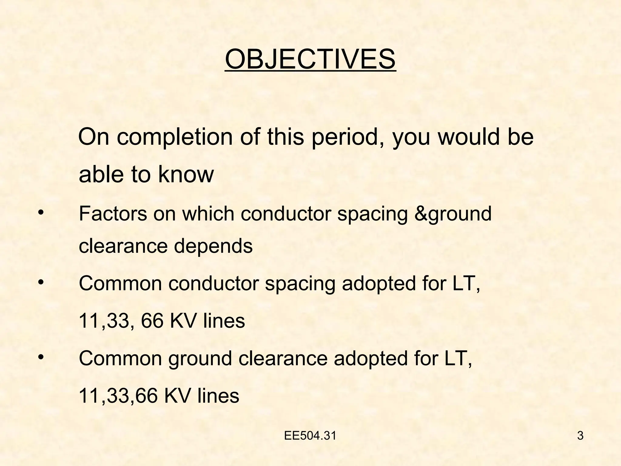 conductors and line spacing in transmission lines | PPT
