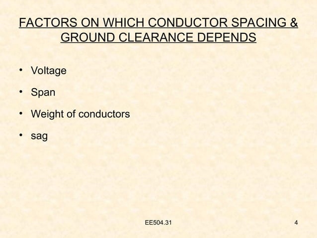 conductors and line spacing in transmission lines | PPT