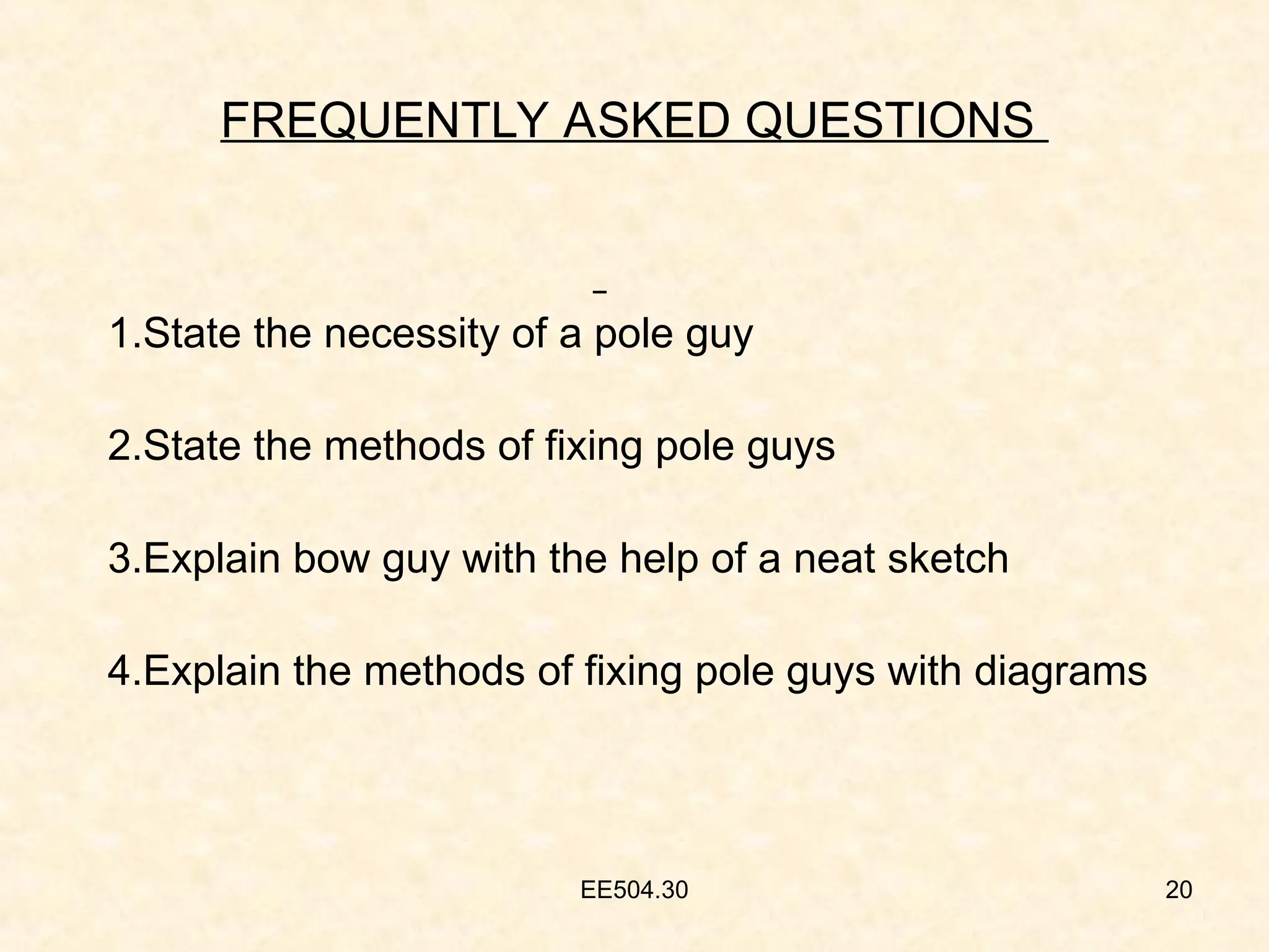 pole guys and stays in erecting of transformers | PPT