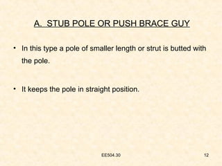 pole guys and stays in erecting of transformers | PPT