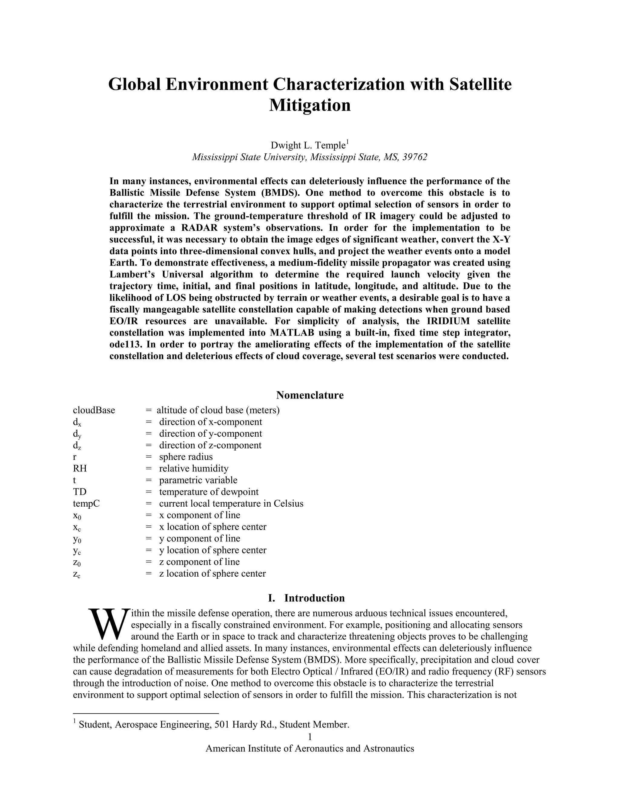 AIAA Paper dlt228 | PDF