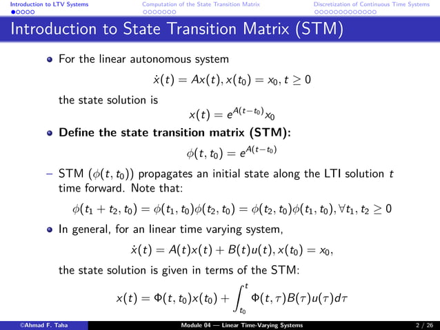State Space Model Ppt