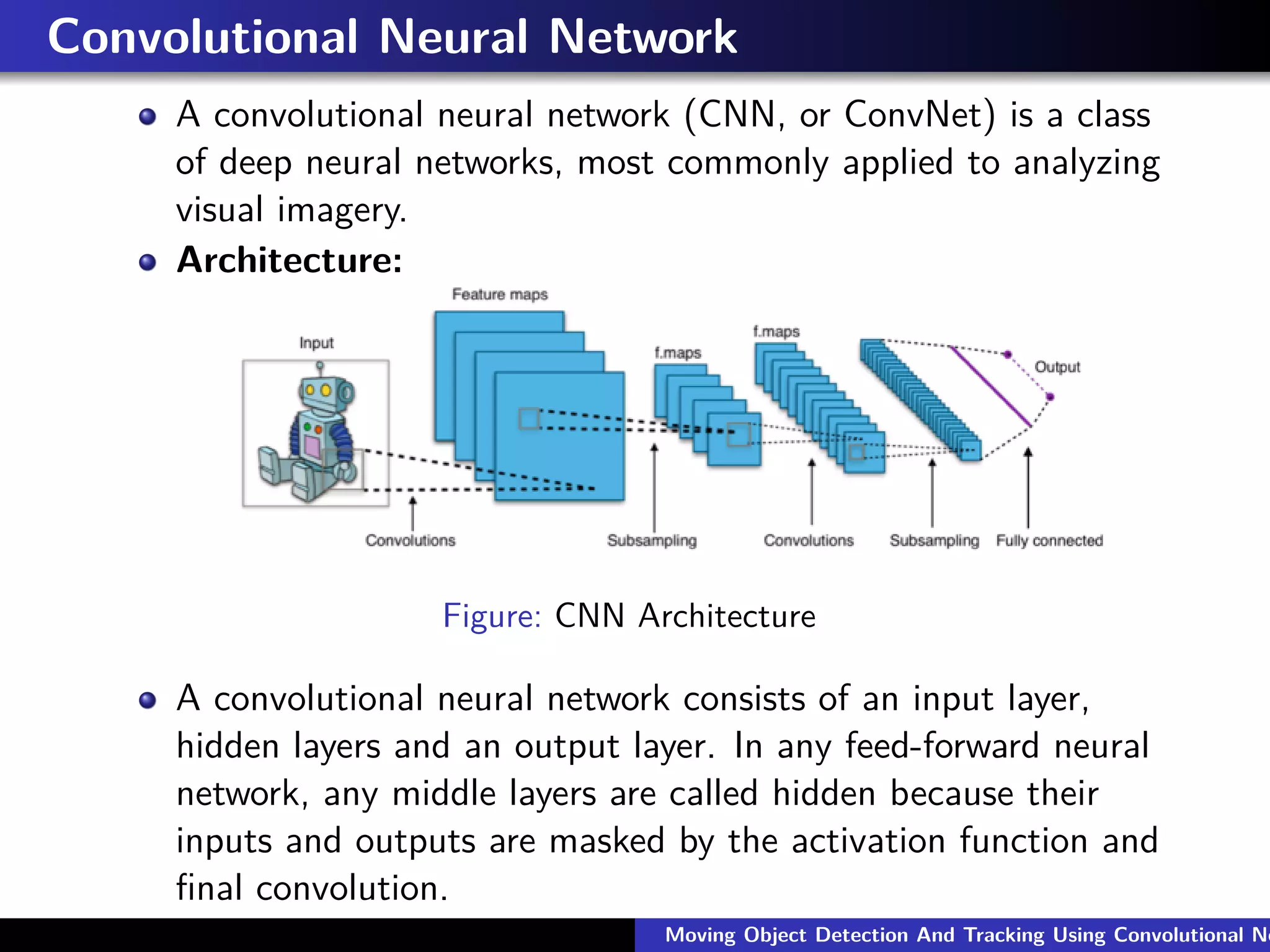 Moving Object Detection And Tracking Using Cnn Ppt 8391