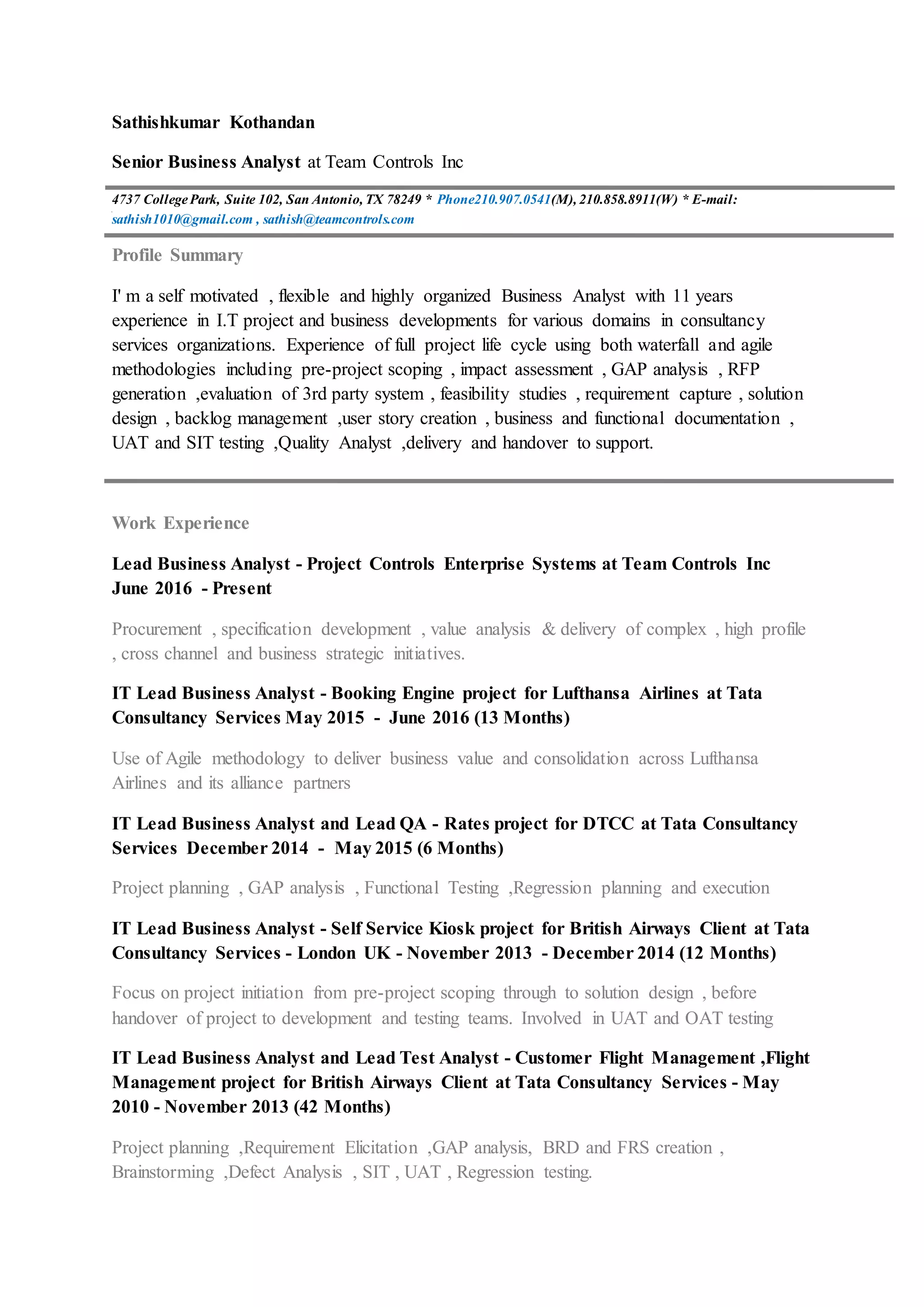 Resume_Sathishkumar Kothandan_BA and QA_H1B Visa | DOCX