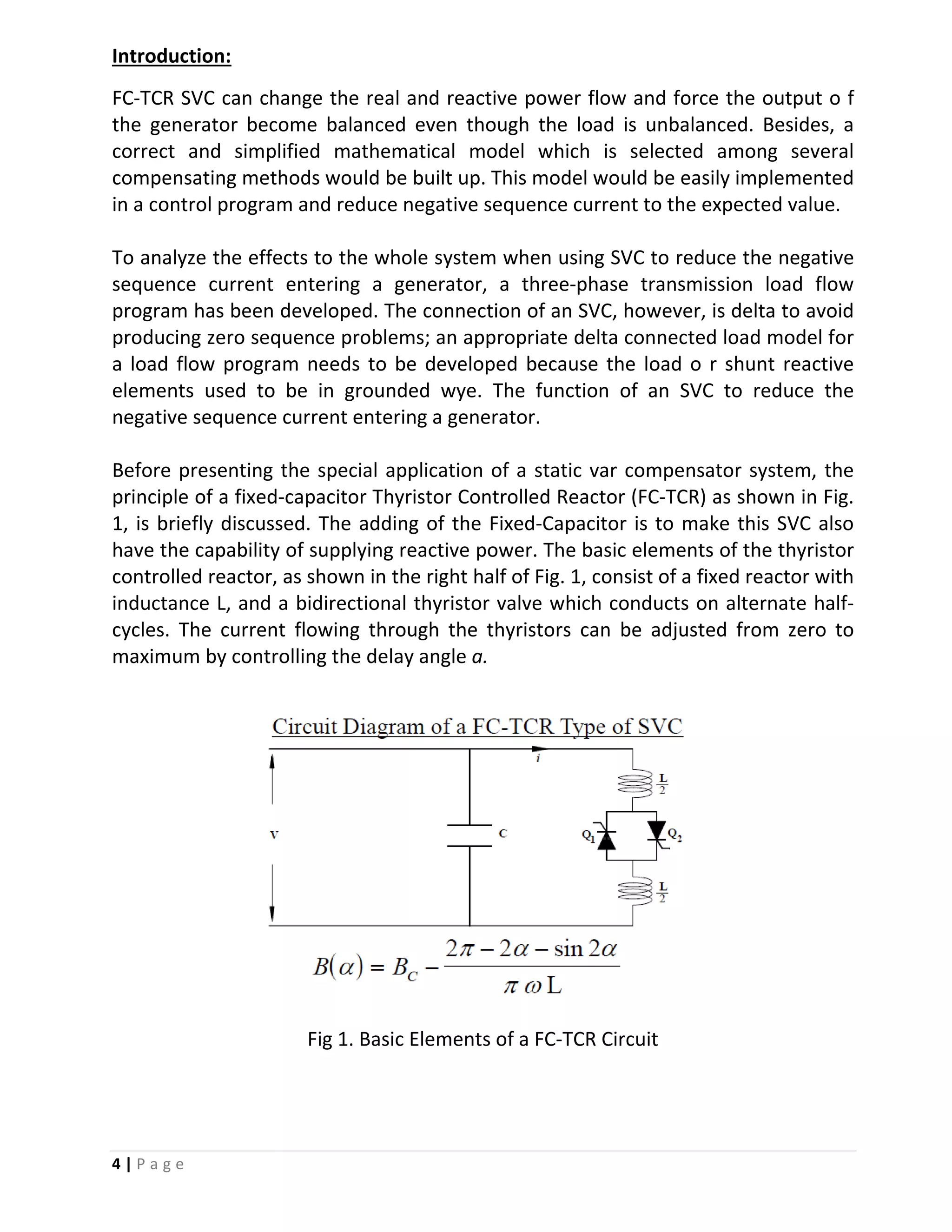 Design of a 3-phase FC-TCR Static Var Compensator for Power factor correction and Preventation ...