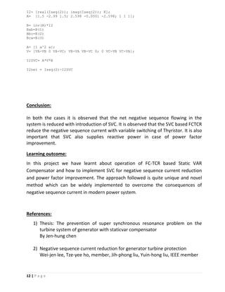 Design of a 3-phase FC-TCR Static Var Compensator for Power factor correction and Preventation ...