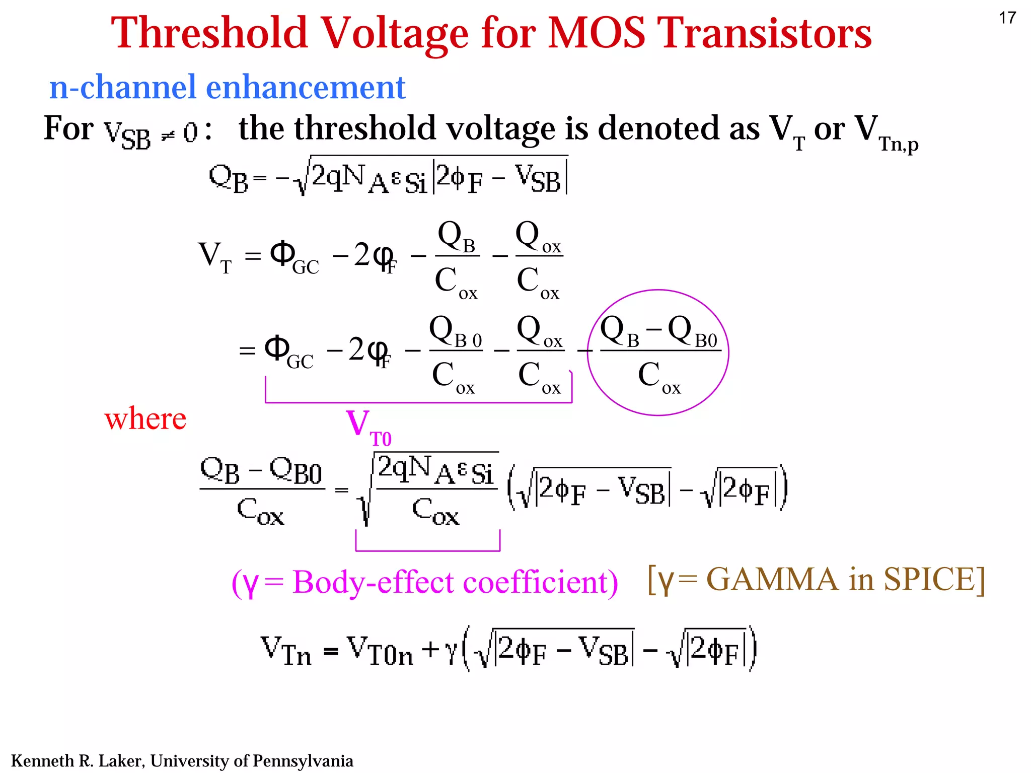 Ee560 mos theory_p101 | PDF