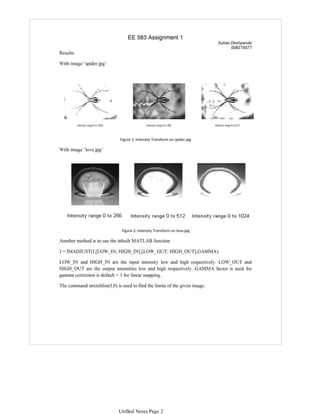 Spatial Image Processing | PDF