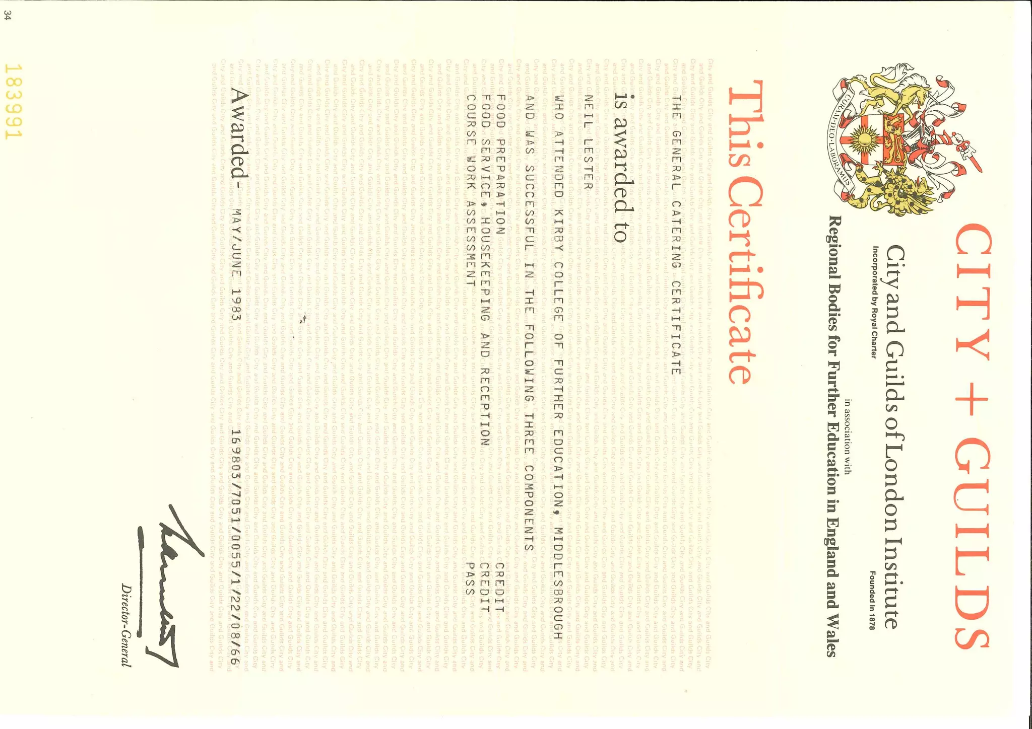 City and Guilds General Certificate | PPT