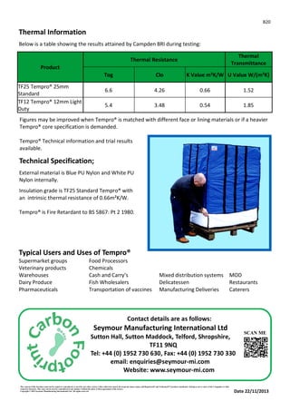 Tempro®Adjustable Pallet Covers™ | PDF