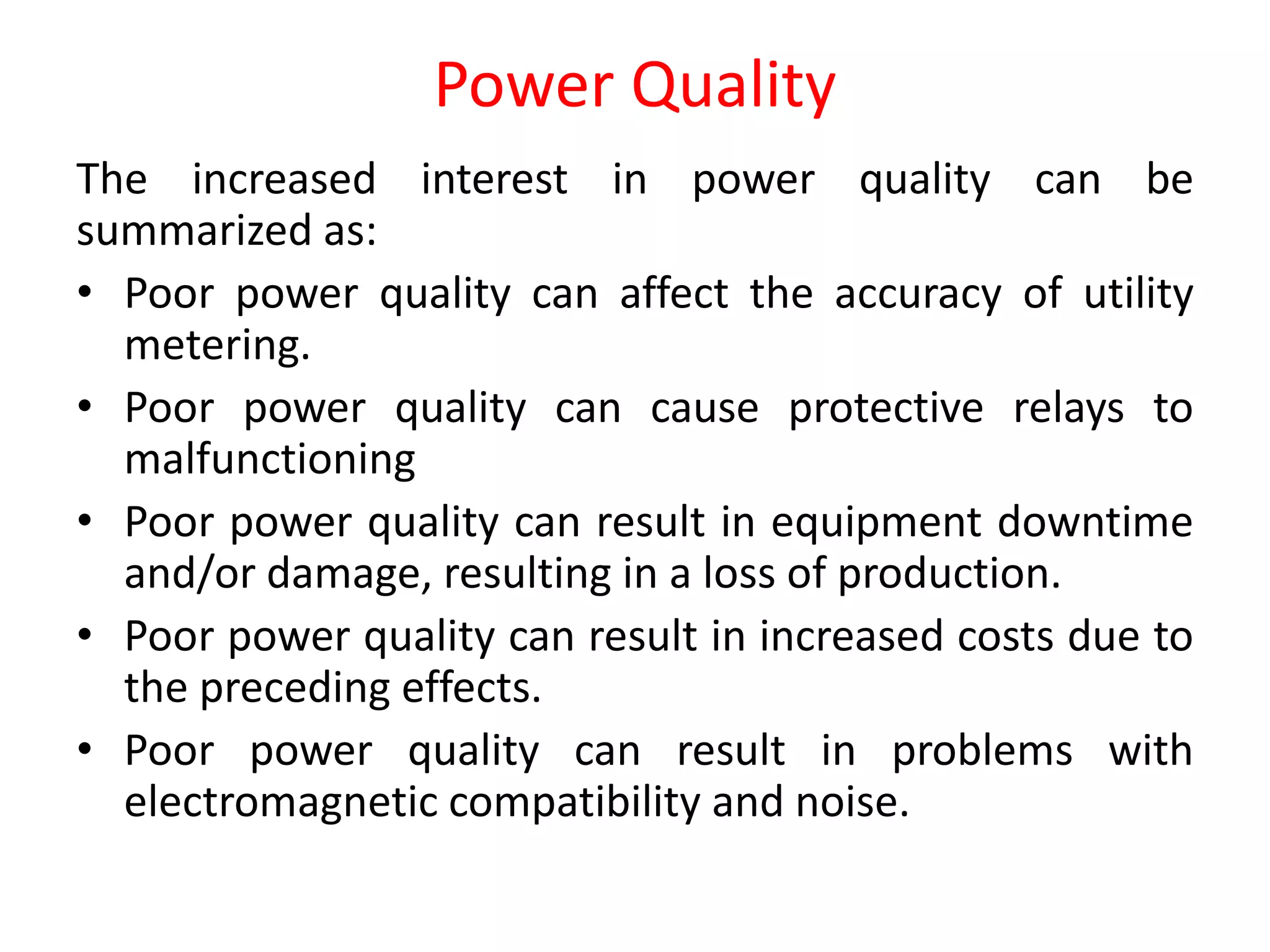 EE 6005 power quality unit I | PPTX