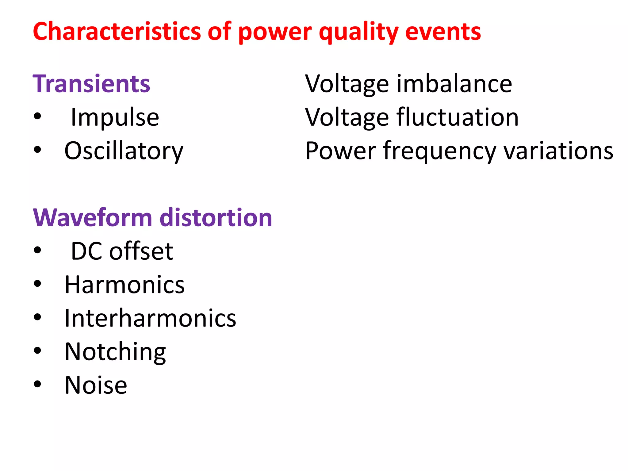 EE 6005 power quality unit I | PPTX