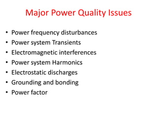 EE 6005 power quality unit I | PPTX