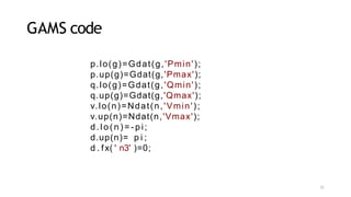 GAMS Code | PPT