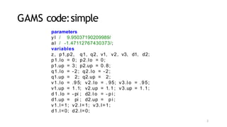 GAMS Code | PPT