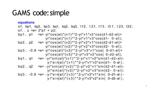 GAMS Code | PPT