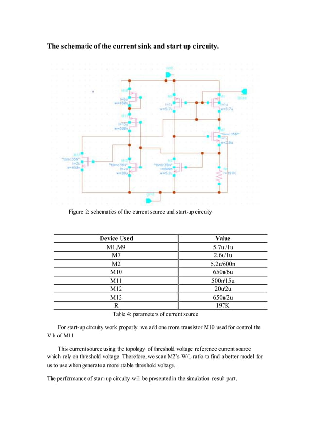 Single Stage Differential Folded Cascode Amplifier | PDF