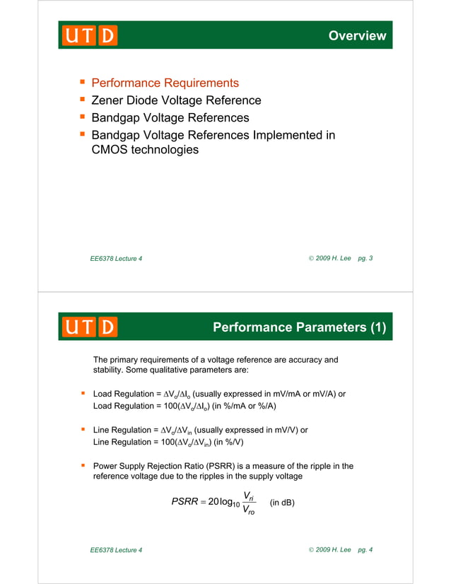 Ee6378 bandgap reference | PDF