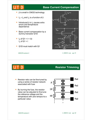 Ee6378 bandgap reference | PDF