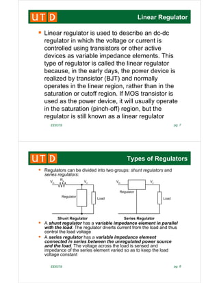 Ee6378 linear regulators | PDF | Computer Networking | Computing