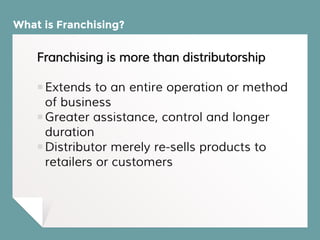 Franchising | PPTX