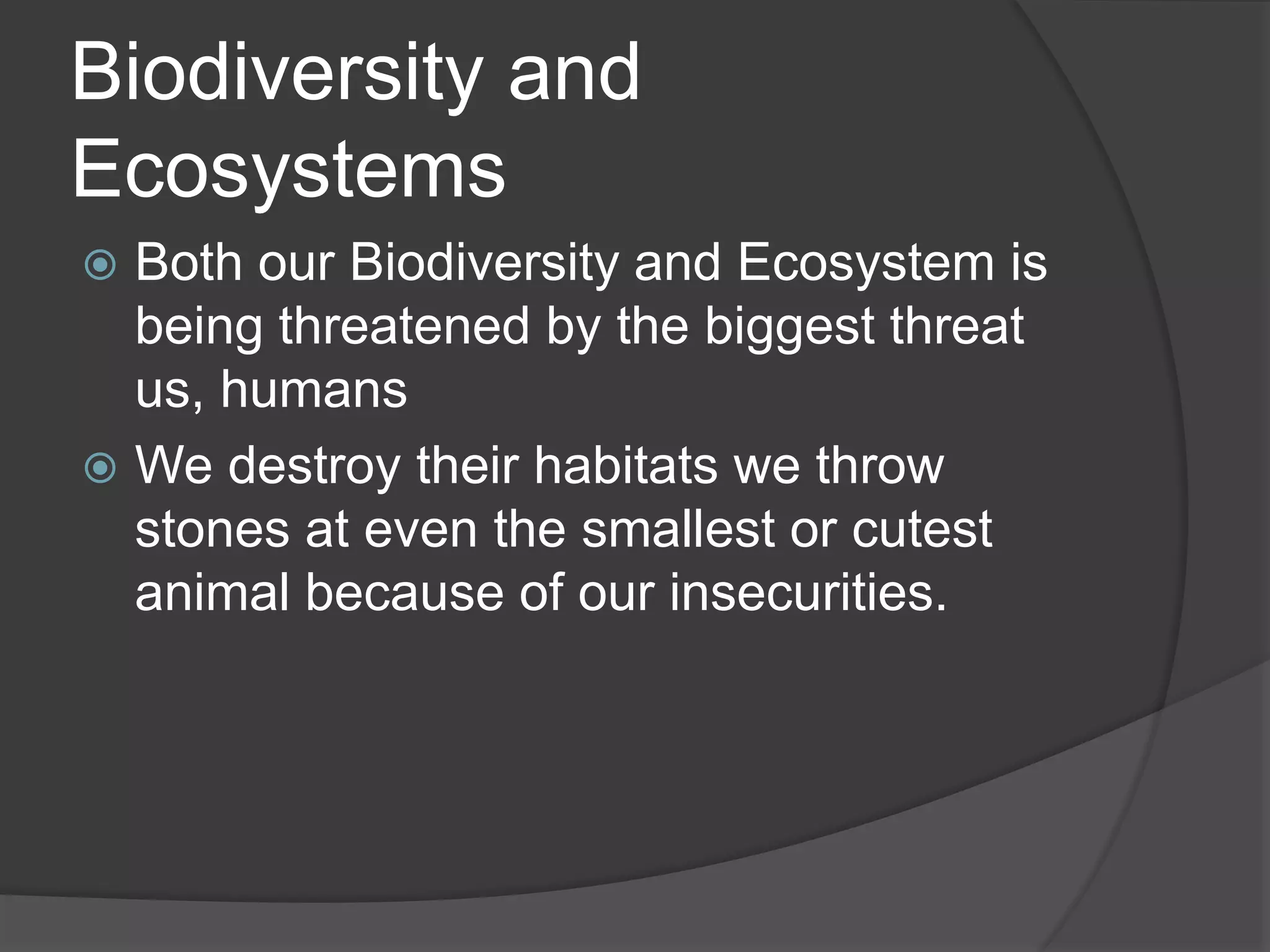Biodiversity in ecosystems | PPTX