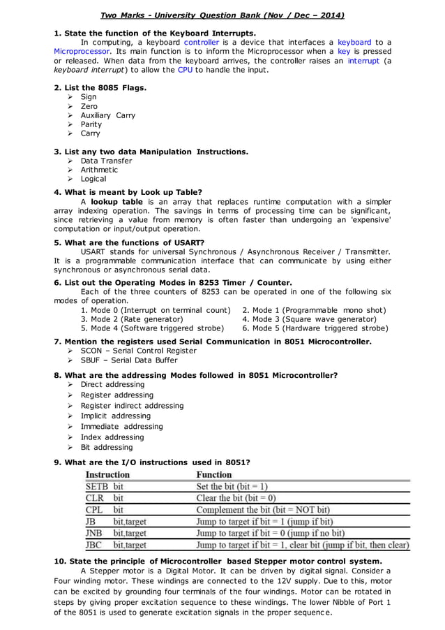 Ee6502 Microprocessor And Microcontroller Pdf