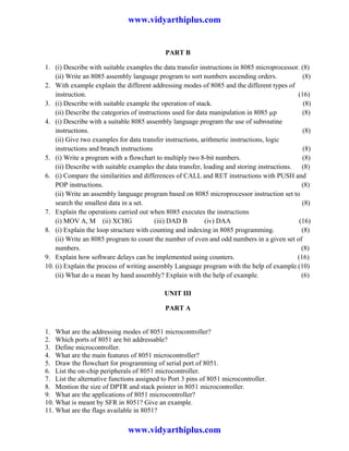EE6502 Microprocessors and Microcontrollers | PDF | Programming Languages | Computing